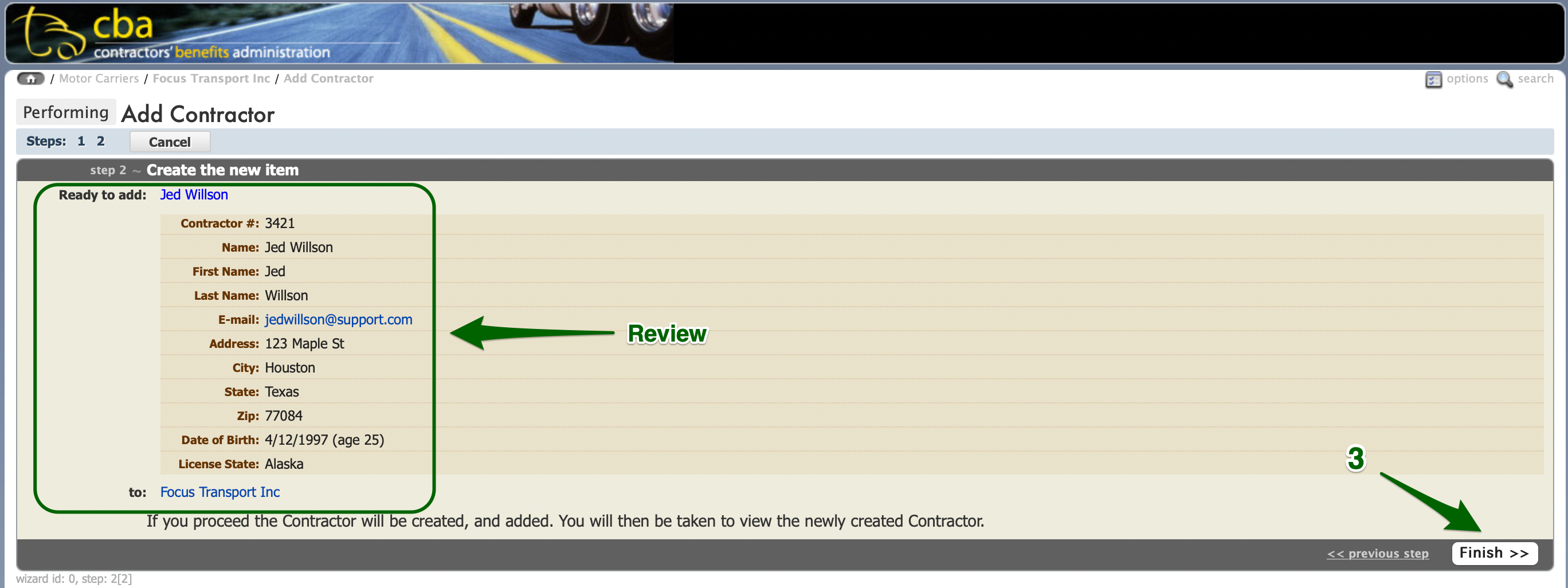 How to add a Contractor | Focus Solutions